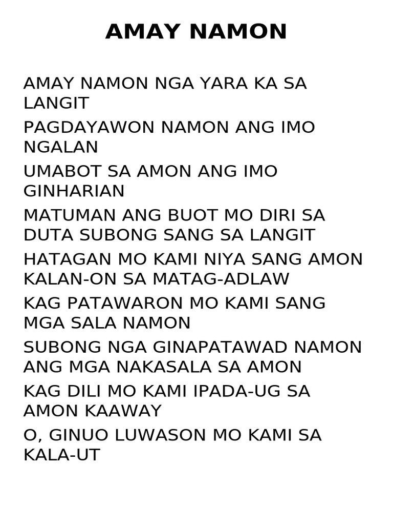 Amay Namon | PDF