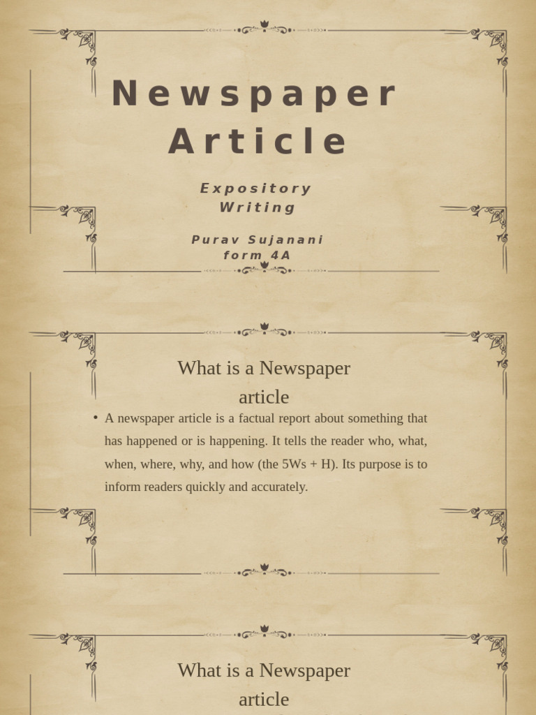 How to Write a Newspaper Article | PDF | Linguistics