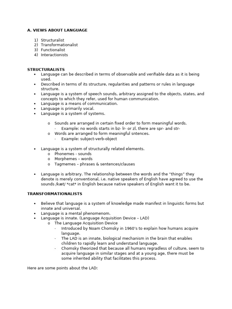 View About Language | PDF | Language Acquisition | Cognitive Science