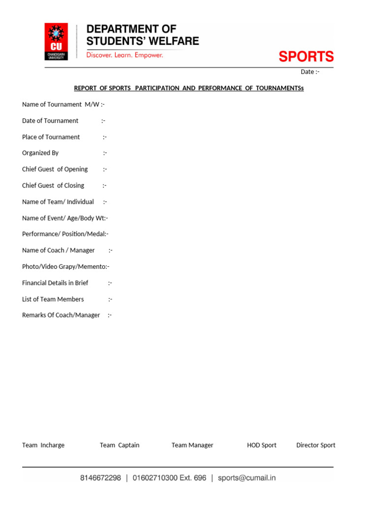 Report Format | PDF
