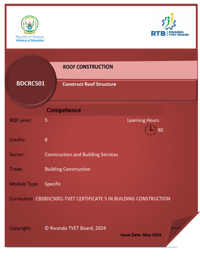 Construct Roof Structure Module Overview | PDF | Roof | Screw