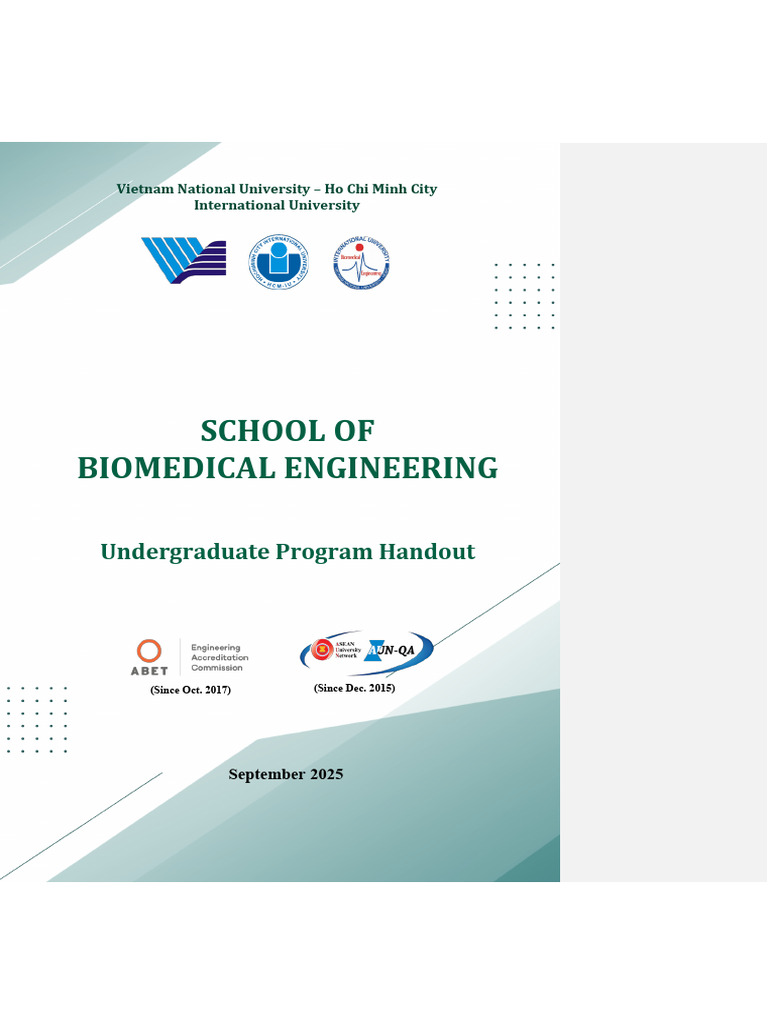 Biomedical Engineering Program Guide | PDF | Biomedical Engineering ...