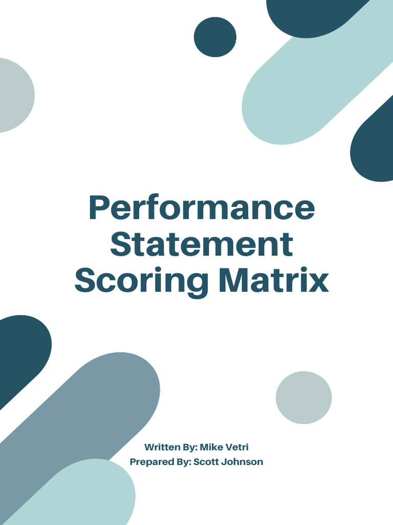 Scoring Performance Statements | PDF | Royal Air Force