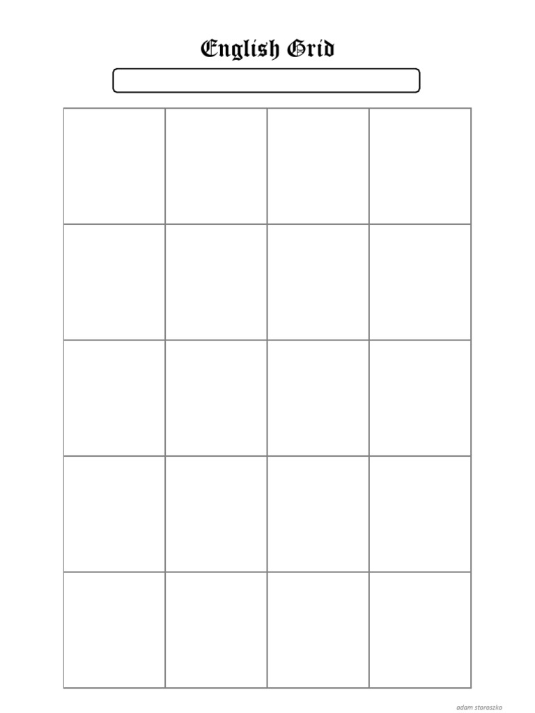 English Grid | PDF