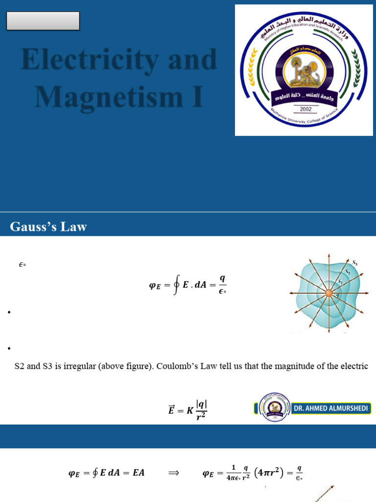 Electricity and Magnetism Concepts | PDF | Electromagnetism | Physics