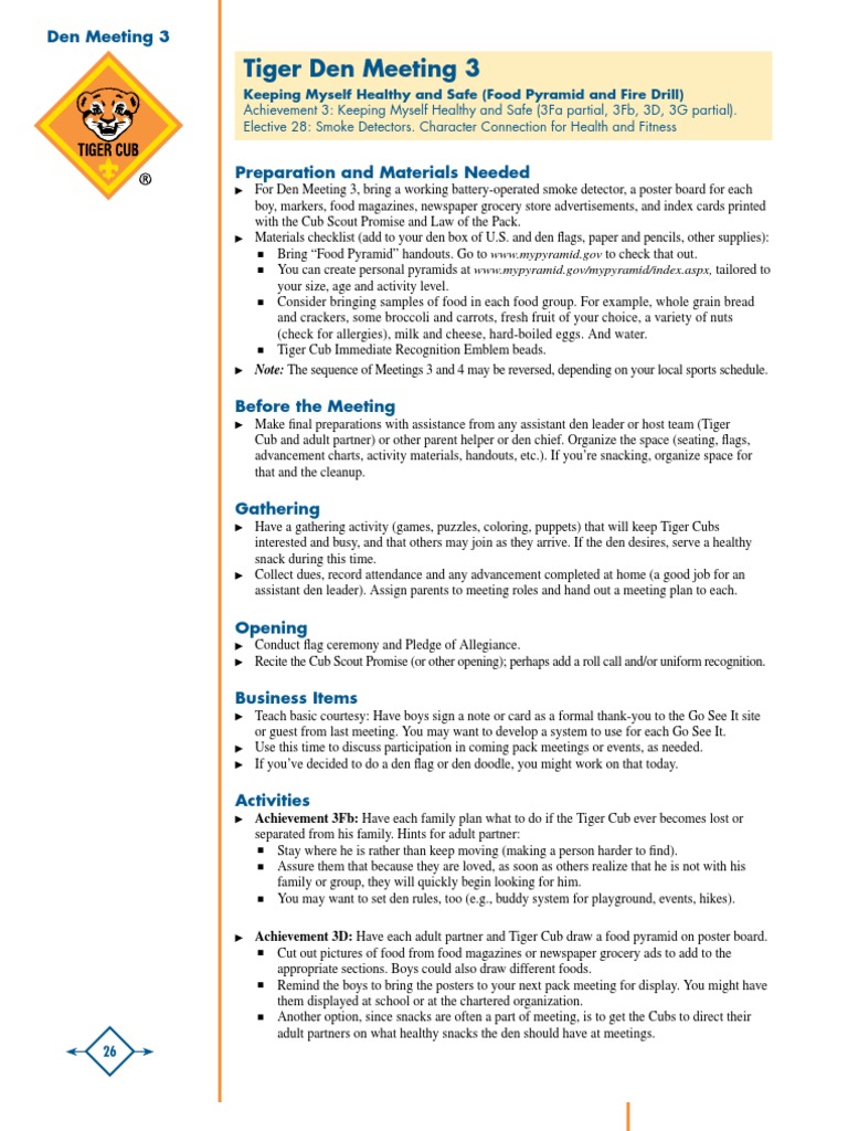 Tiger Meeting 3 | PDF | Foods