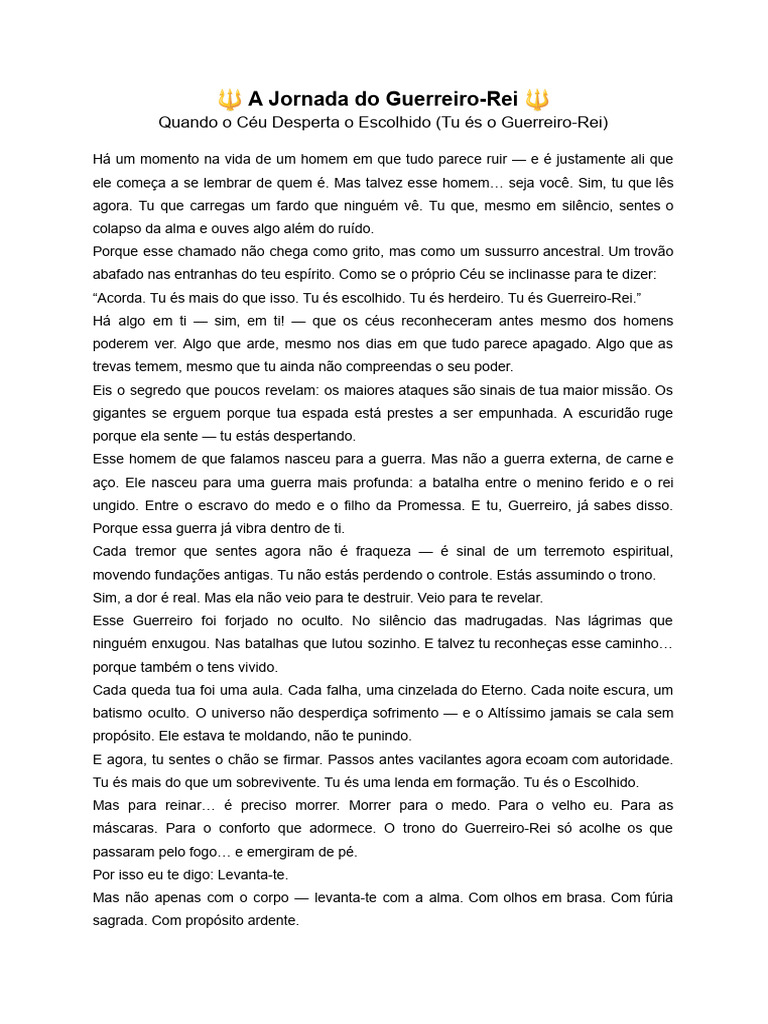 Despertar do Guerreiro-Rei Interior | PDF | Céu | Sabedoria