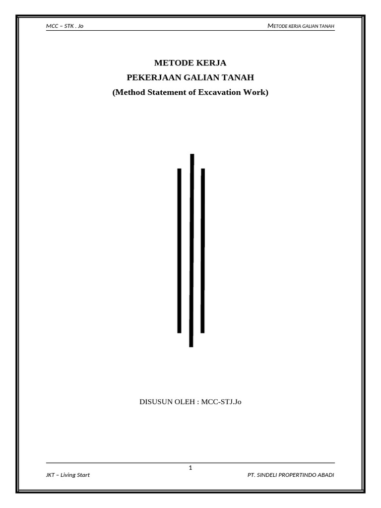 Metode Kerja Galian Tanah Proyek JKT | PDF