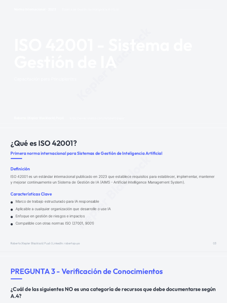 ISO 42001: Gestión de IA Responsable | PDF | Inteligencia artificial ...