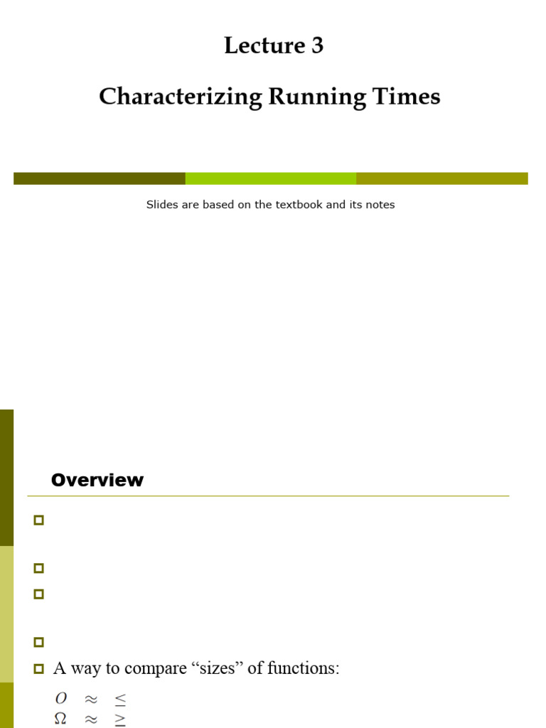 Lecture3 Characterizing Running Times-25_26 | PDF | Inequality ...