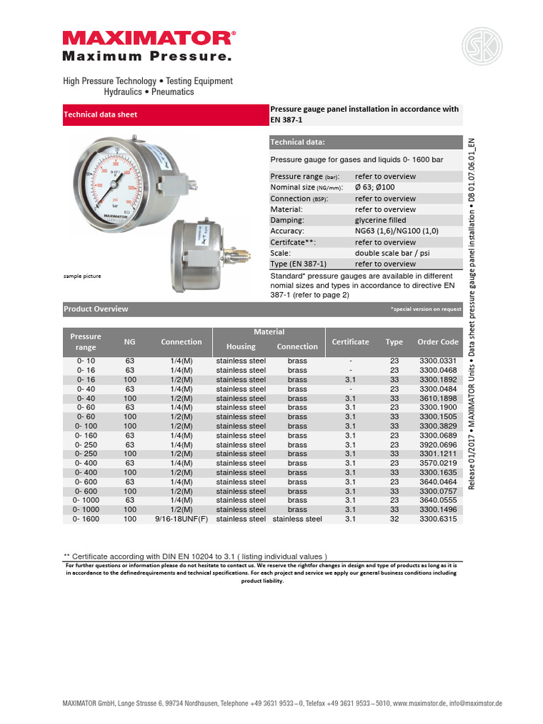 DB-01.07.06.01_EN | PDF | Pressure | Gases