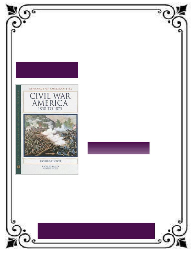 Civil War America 1850 to 1875 1st Edition Richard F. Selcer ebook core ...