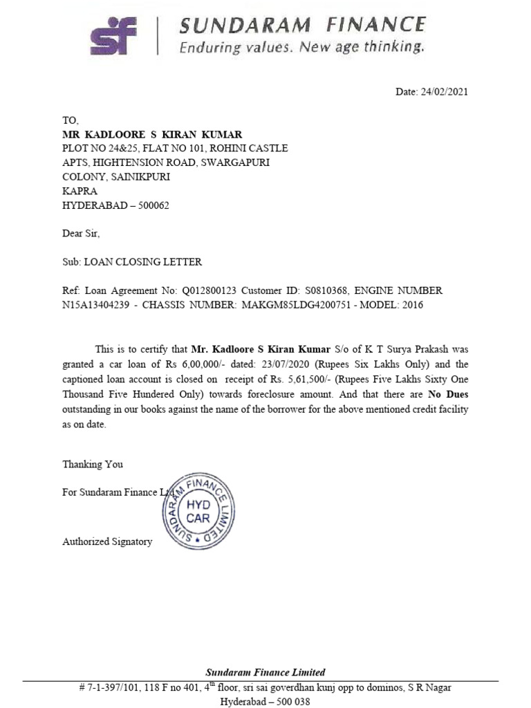 Sundaram Fianance | PDF