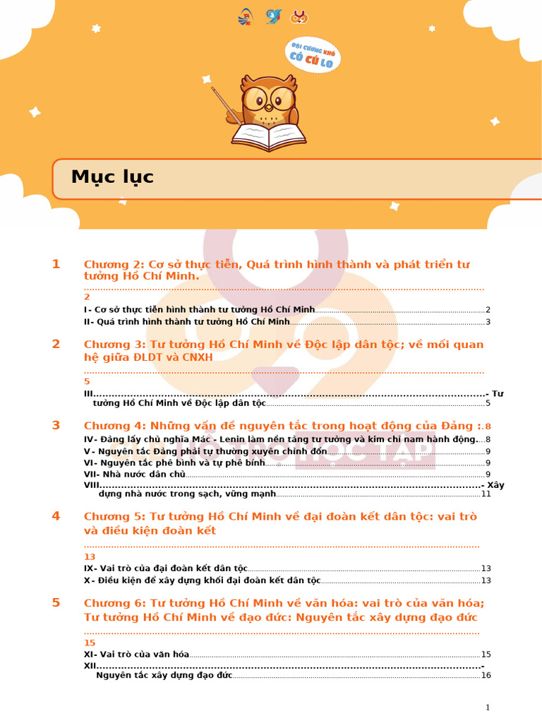 Tư tưởng Hồ Chí Minh - Kỳ 2025.1 - CLB HTHT | PDF