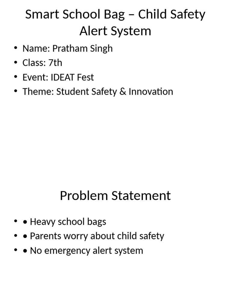 IDEAT Fest Round1 PPT Pratham | PDF