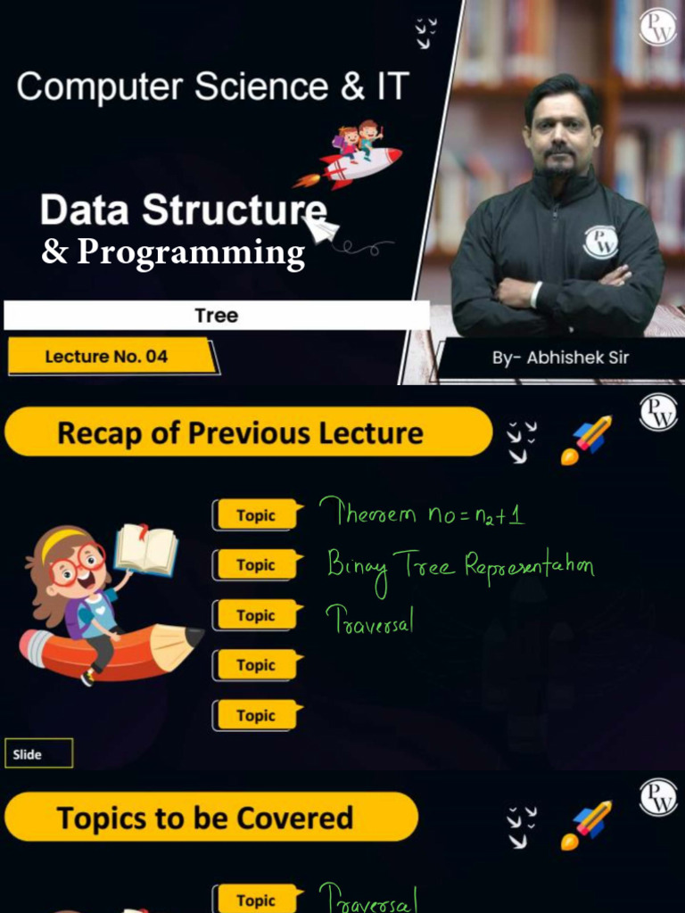 (Data Structure & Programming) Tree 04 Class Notes (1) | PDF