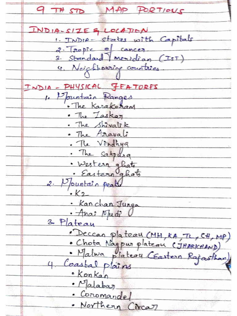 9th GEO MAP | PDF