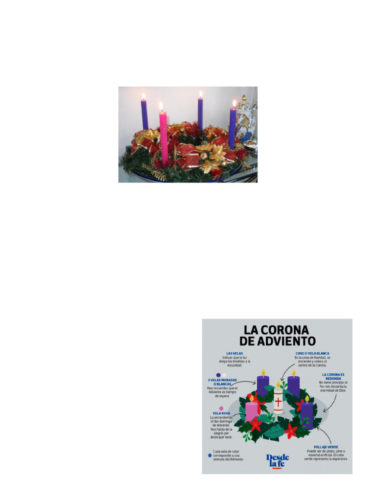 01 Corona de Adviento | PDF | Adviento | Adoración Cristiana Y Liturgia