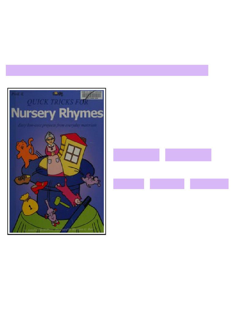 Quick tricks for nursery rhymes ebook online full reading | PDF