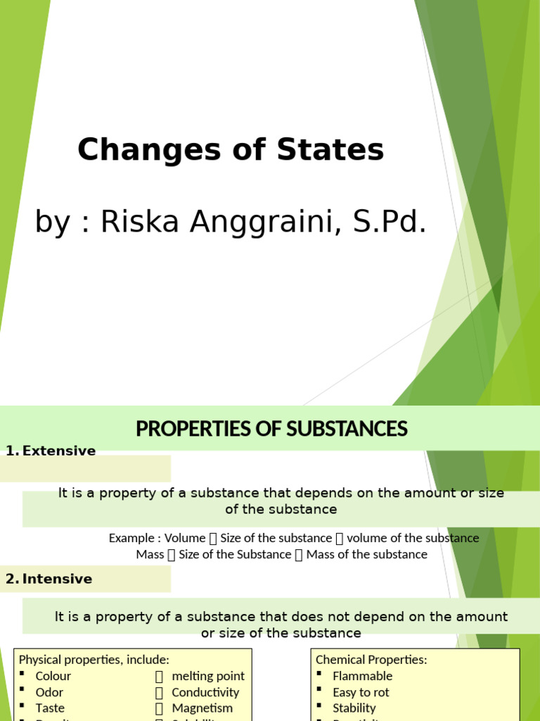 Properties and Changes of Substances | PDF | Chemical Substances | Acid