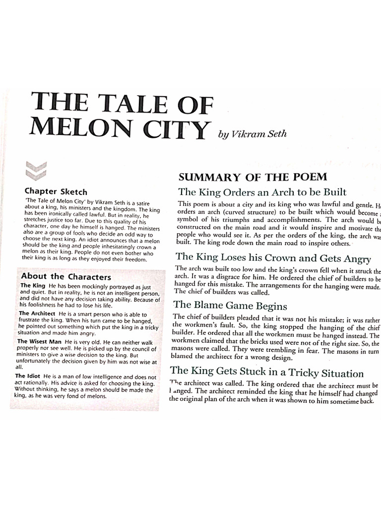 The Tale of Melon City | PDF