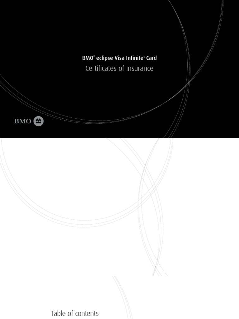 BMO Eclipse Visa Infinite Insurance Guide | PDF | Insurance | Credit Card