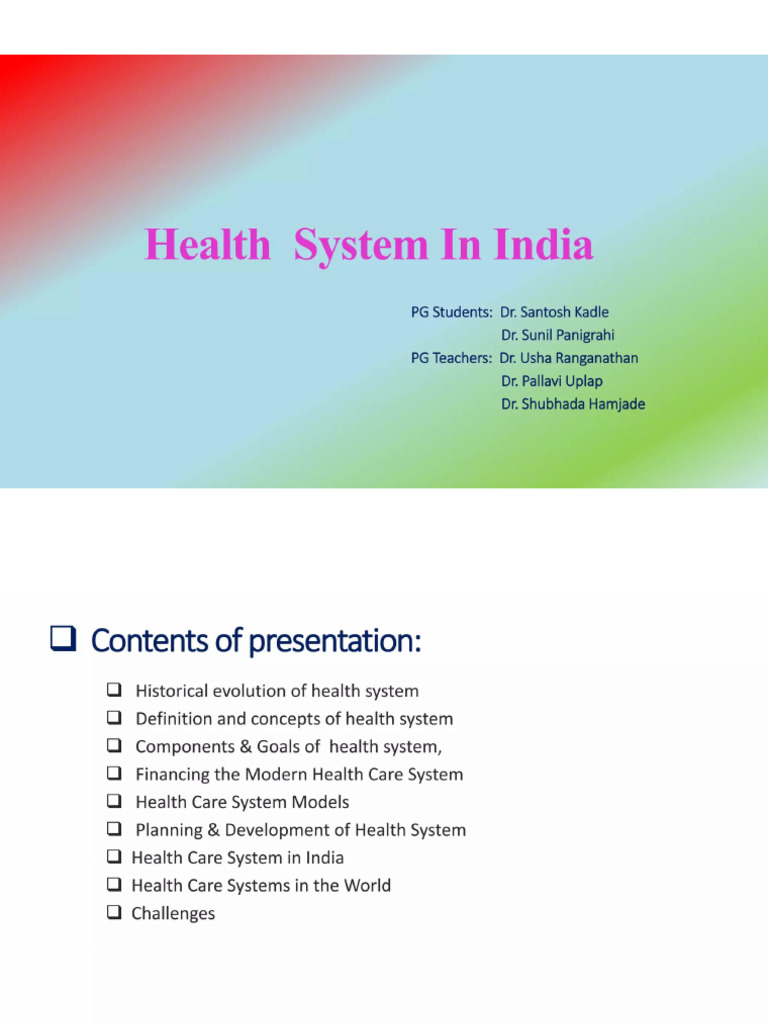 Health Care System in India | PDF