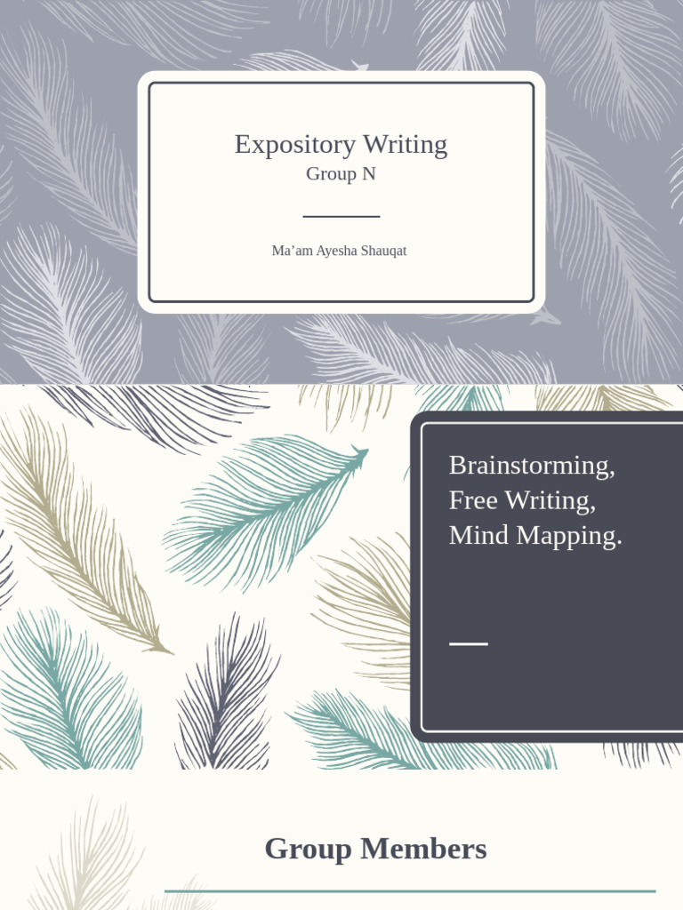 Expository Writing Techniques Guide | PDF | Brainstorming | Thought