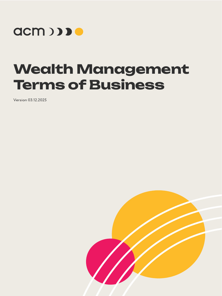 Wealth Management Terms of Business (Version 03.12.2025) | PDF ...
