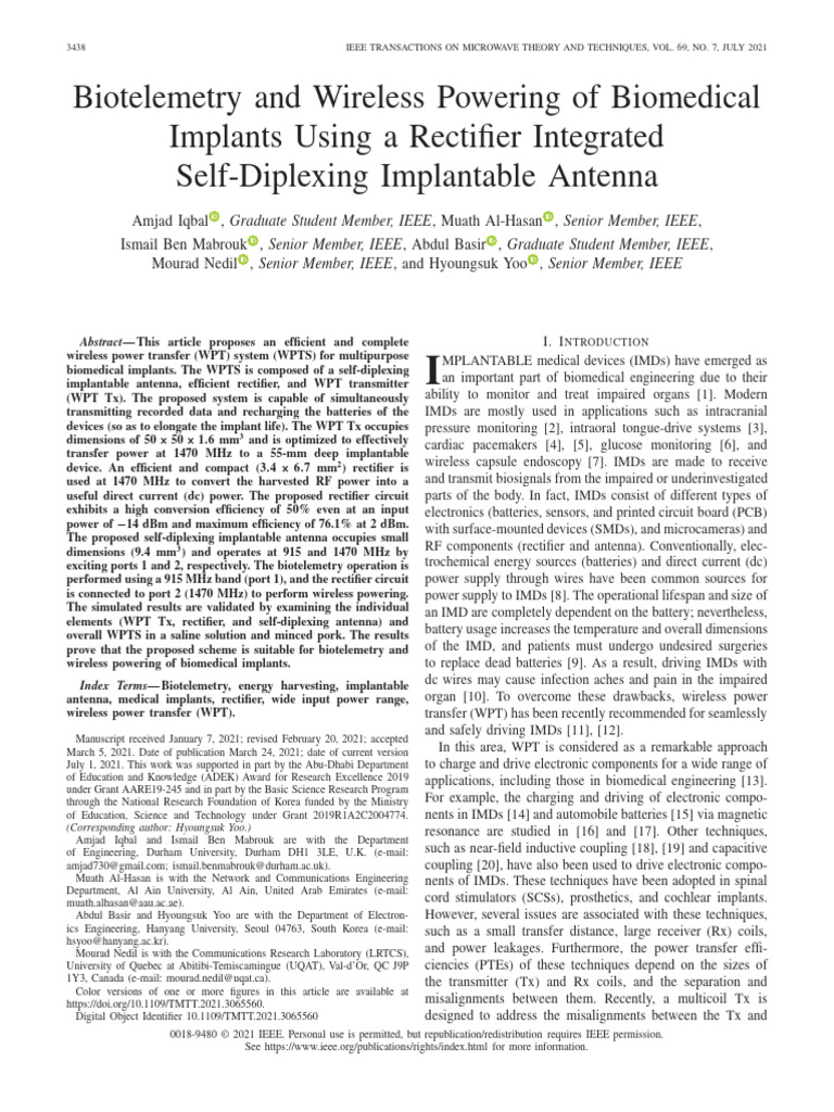 2021 int_Biotelemetry and Wireless Powering of Biomedical Implants ...