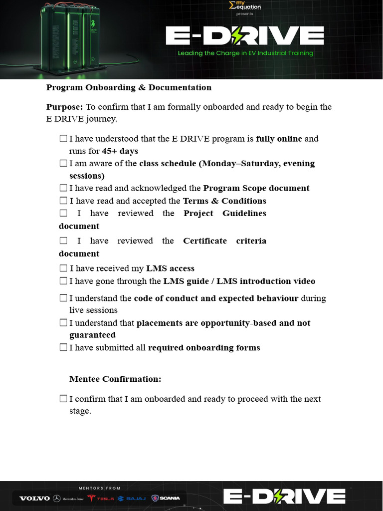 4842012-4805599-CHECKLIST_1__E_DRIVE | PDF