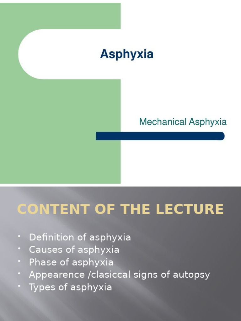 Asphyxial Deaths | PDF