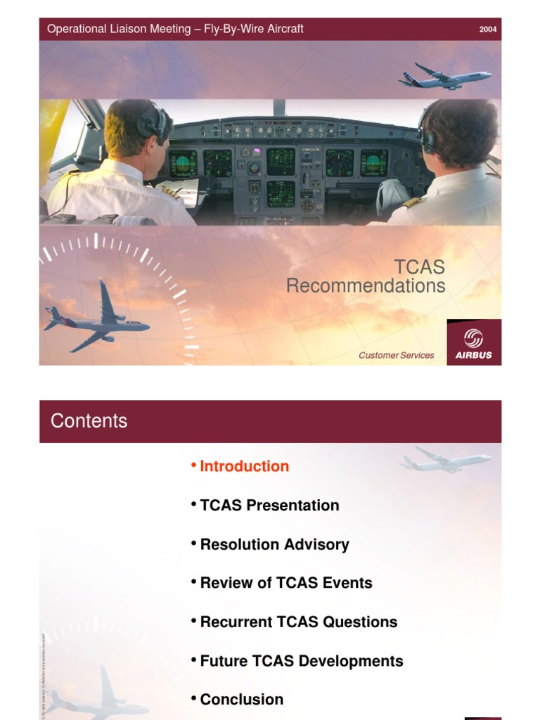 TCAS Recommendations | Aviation Safety | Aviation