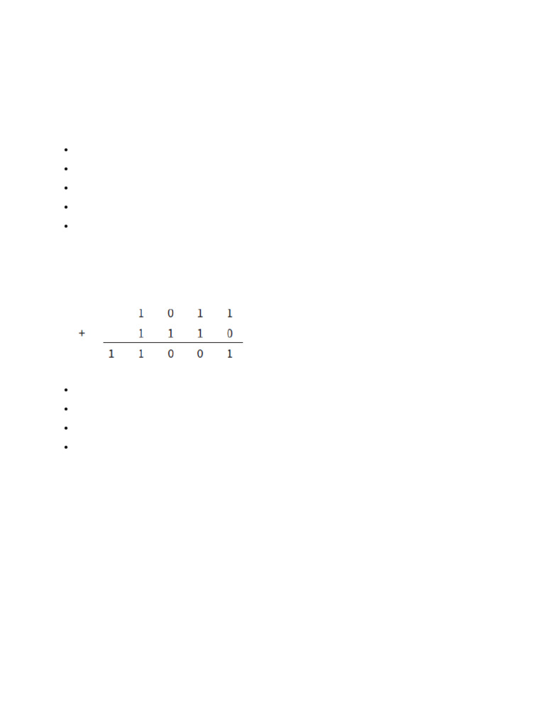 Binary Addition and Overflow Explained | PDF | Bit | Decimal
