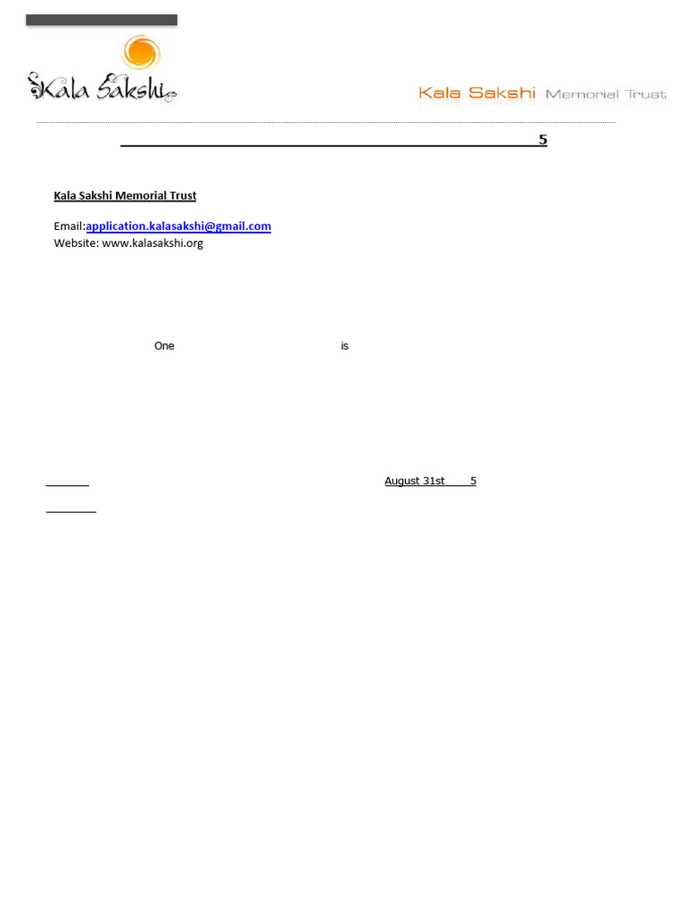 Application Form 2025 | PDF | Fine Art
