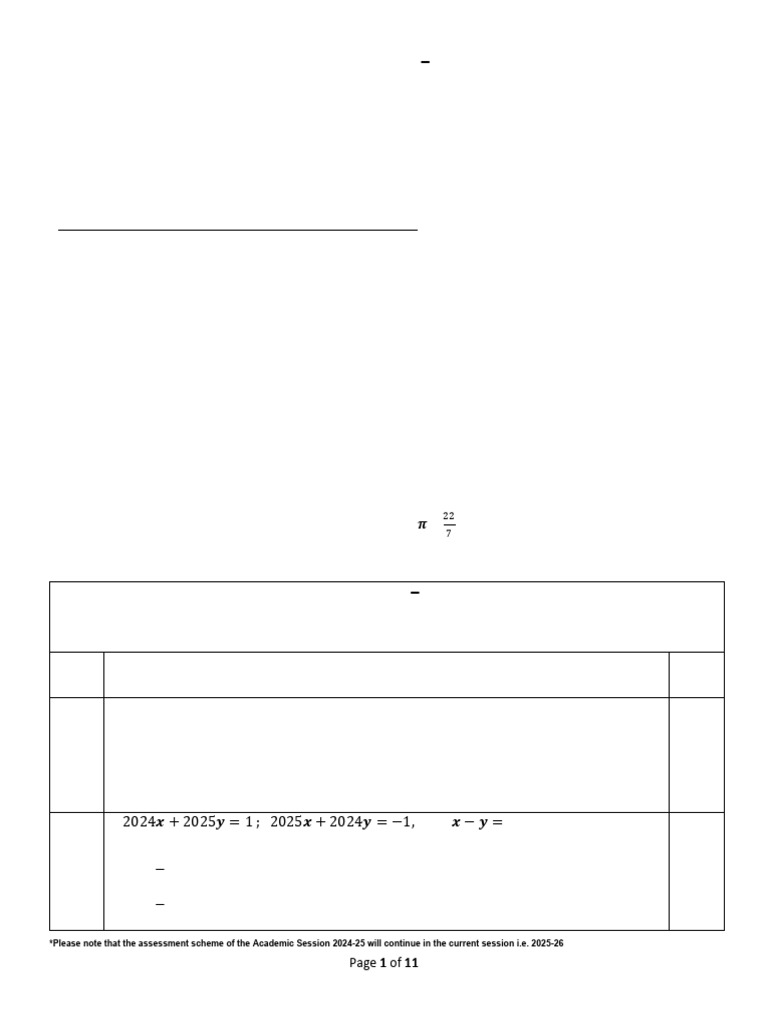 MathsBasic-SQP | PDF | Circle | Multiple Choice