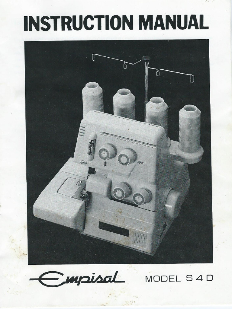 Empisal Overlocker s4d Manual | PDF