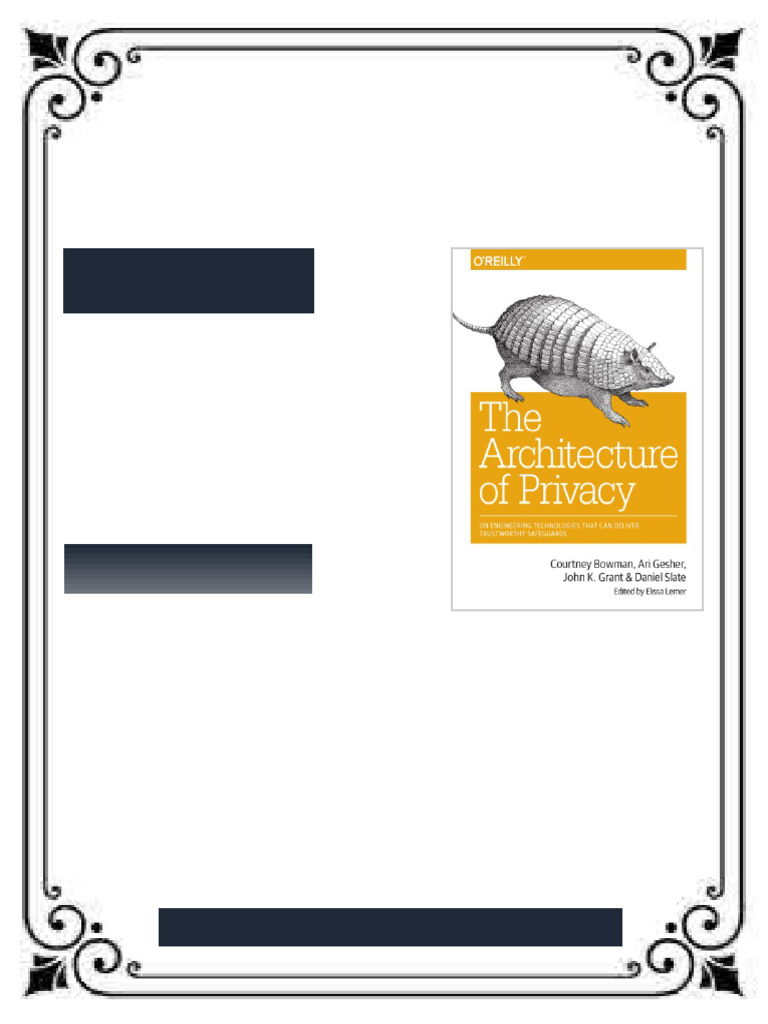 The Architecture of Privacy 1st Edition Courtney Bowman ebook ...