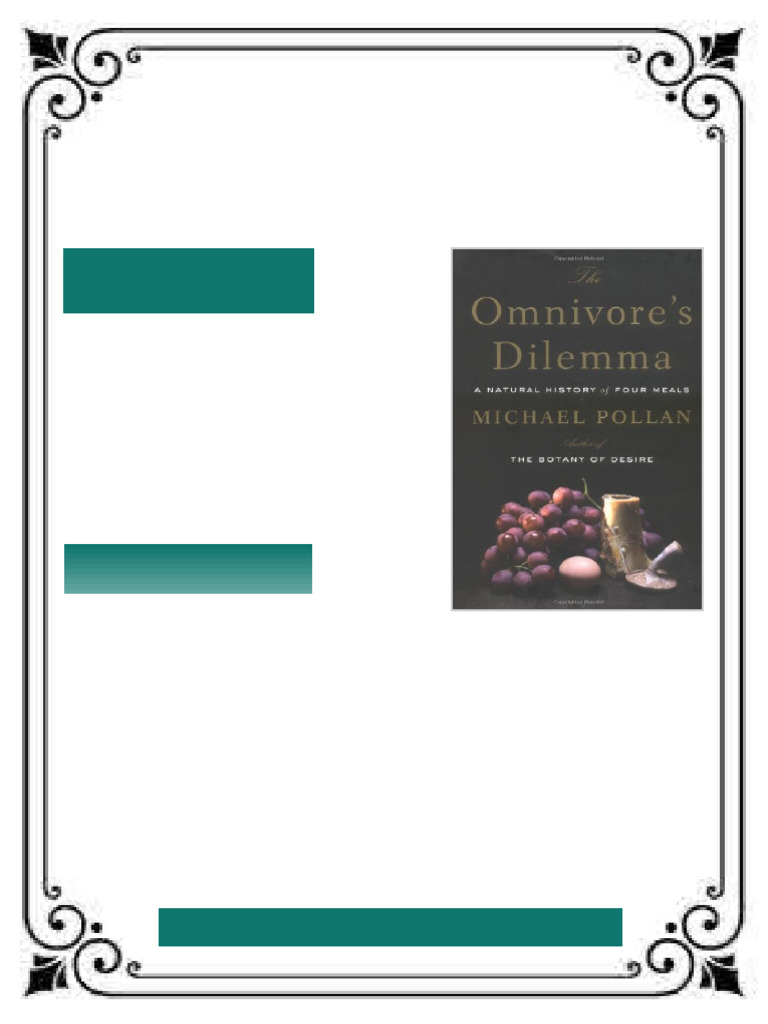 The Omnivore s Dilemma Michael Pollan ebook always accessible version | PDF