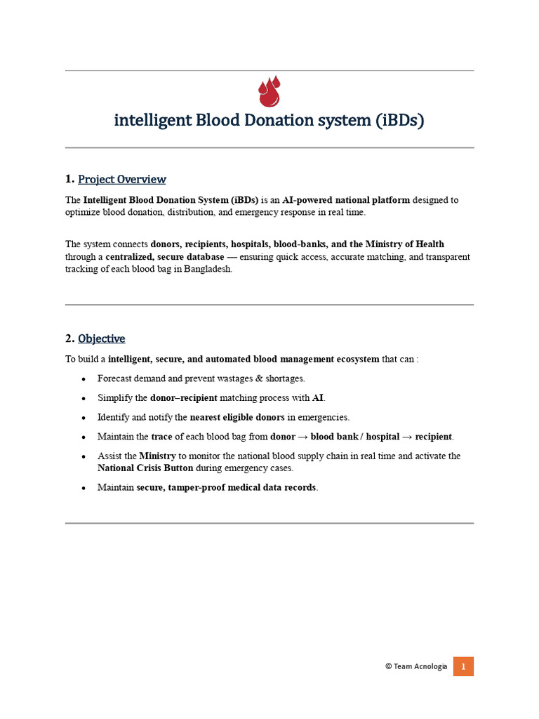 AI-Powered Blood Donation System | PDF | Databases | Blood Donation