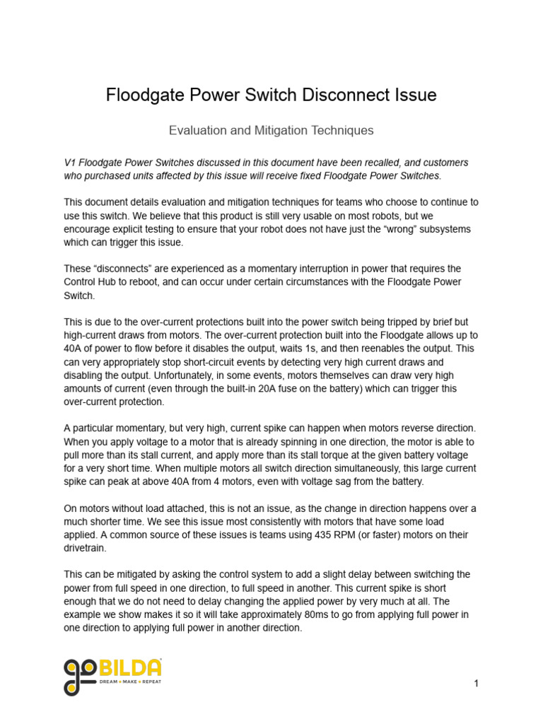 Floodgate Issue Brief | PDF | Fuse (Electrical) | Switch