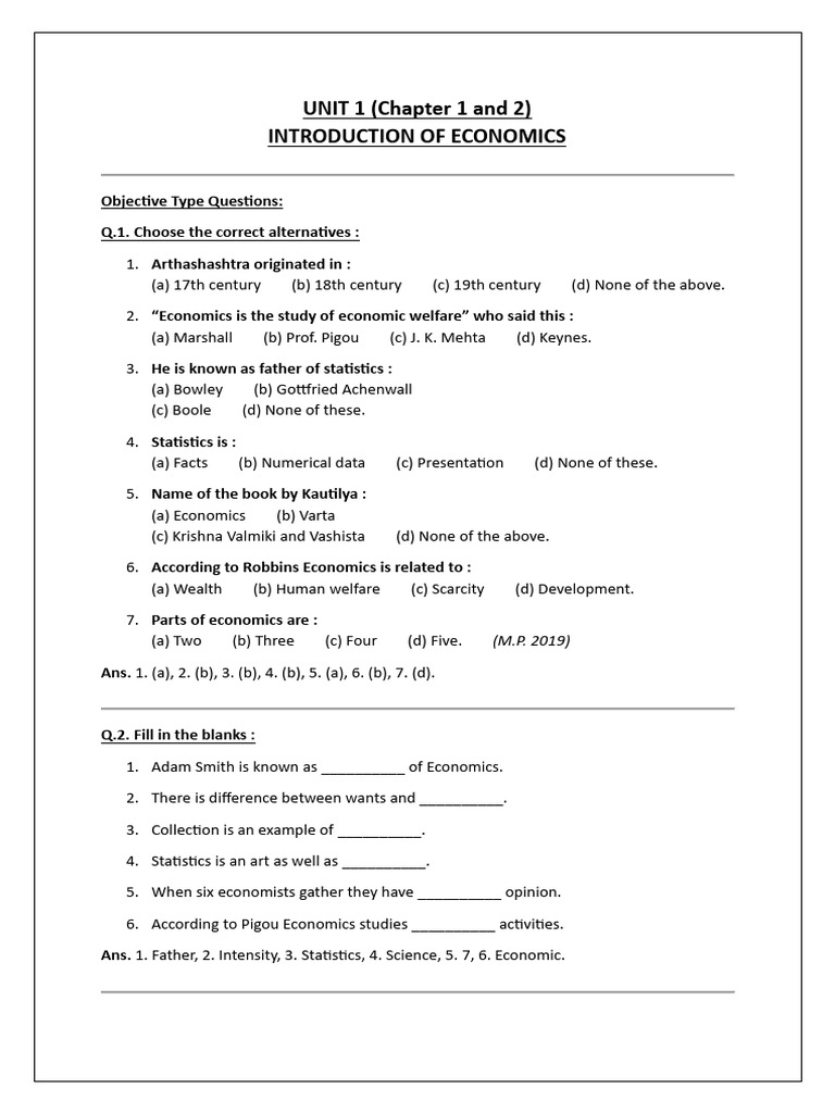 UNIT 1 (Statistics) | PDF | Statistics | Consumption (Economics)