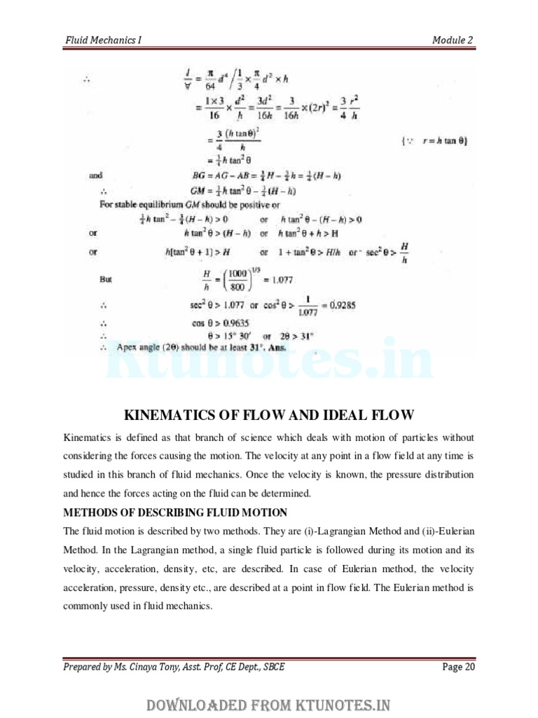 Fluid Flow Kinematics and Types | PDF | Fluid Dynamics | Flow Measurement