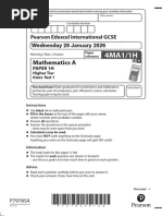 Edexcel O Level Maths Past Paper | PDF | Geometry | Mathematical Physics
