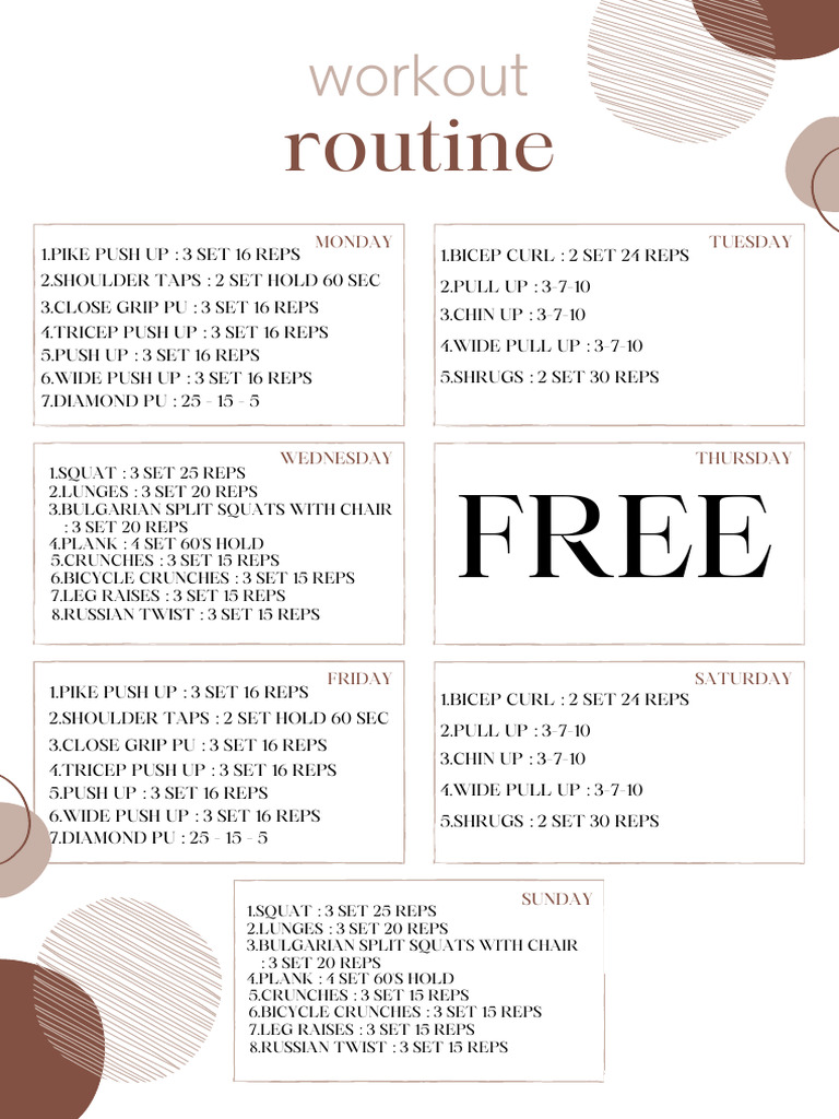 Weekly Workout Routine Planner 20240703 180924 0000 | PDF