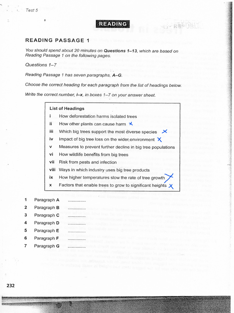 Practice 1_test 5_cambridge Big Book_trees in Trouble_question Booklet ...