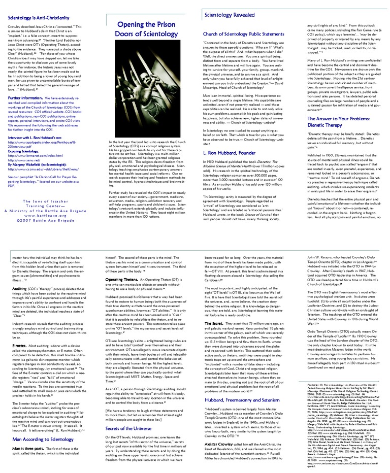 Scientology Pamphlet | PDF | New Religious Movements | Pseudoscience