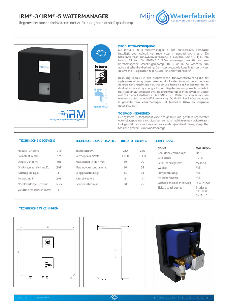 Db Mwf Irm 3 5 Watermanager | PDF