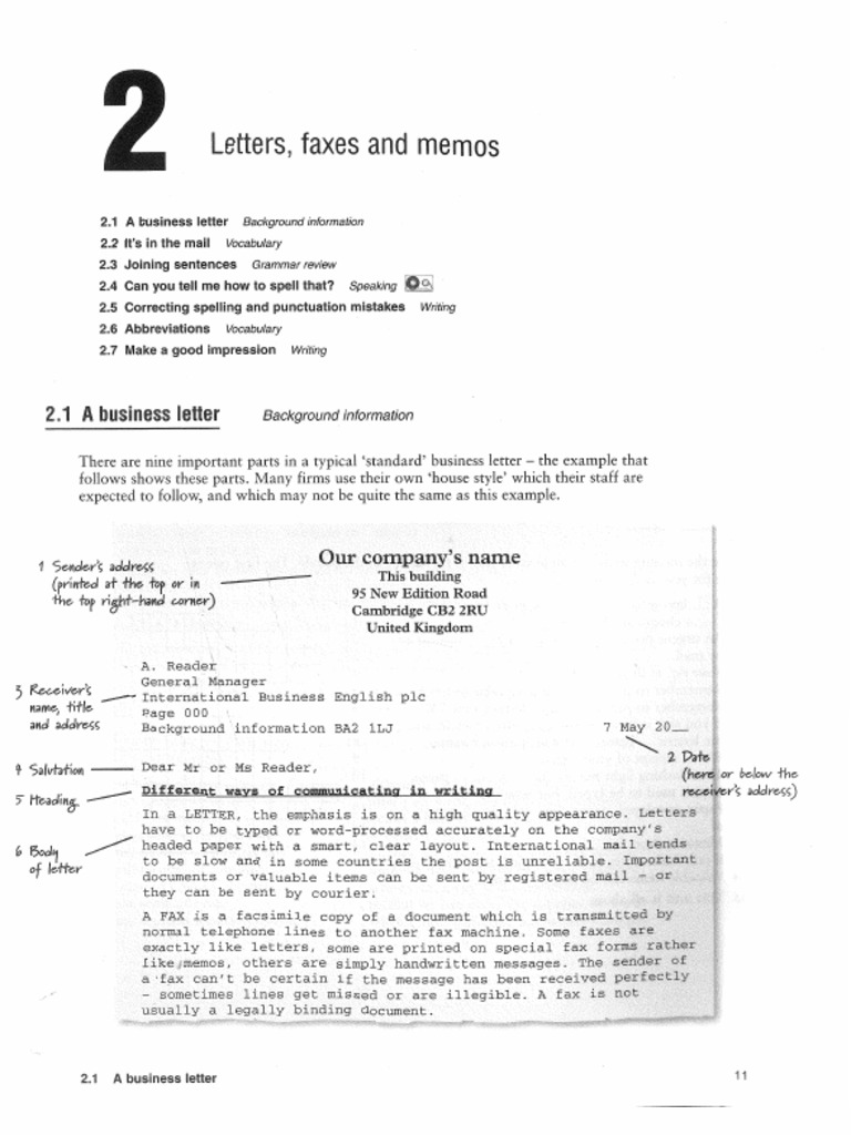 Letter Layout and Content_Practice | PDF | Fax | Linguistics