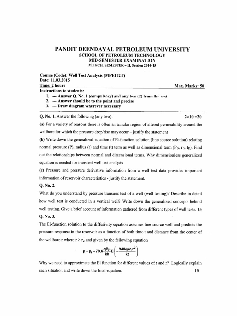 Well Test Analysis | PDF